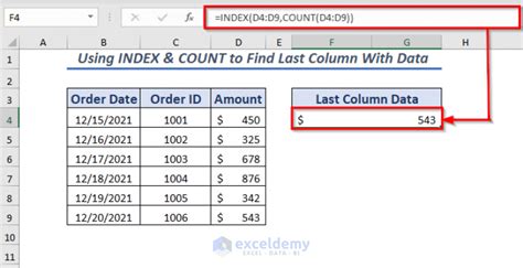 Excel Find Last Column With Data 4 Quick Ways ExcelDemy