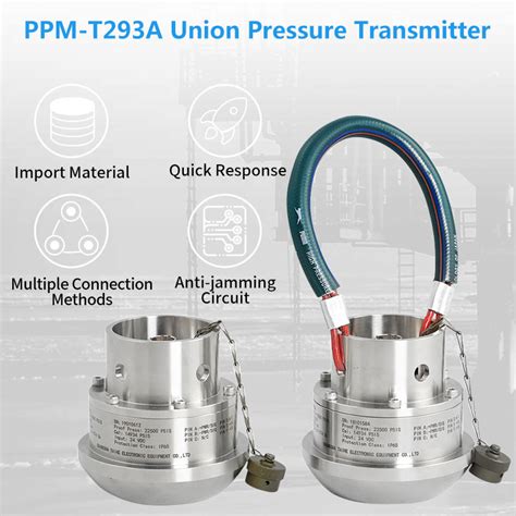 High Performance Hammer Union Pressure Sensor For Mud Pumps Logging