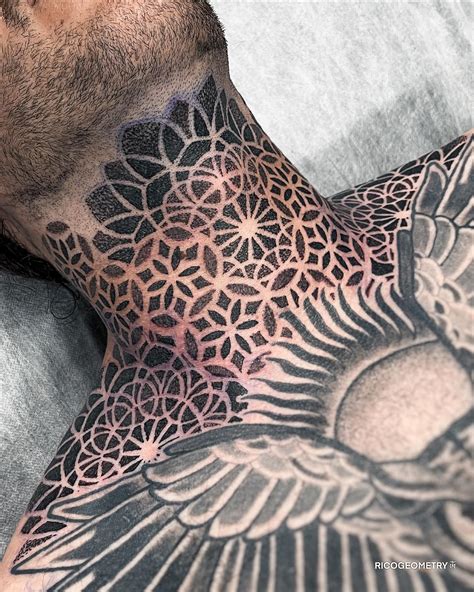 Mens Throat Tattoo Ideas Photos