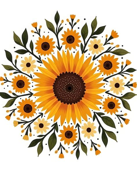 Foto Girasole Stilizzato Freepik