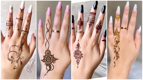 Beautiful Simple Henna Tattoo Design Ideas For Back Hands YouTube