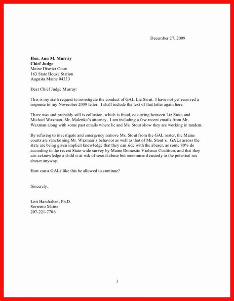 How To Write A Letter To A Judge Template