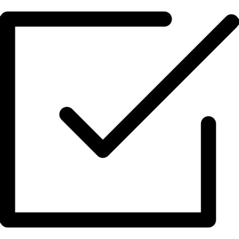 Casilla de verificación Icono Gratis