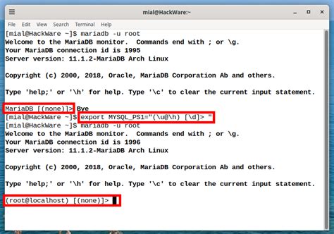 How To Change The Command Line Prompt For MySQL MariaDB Suay Site