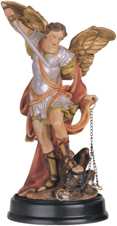Amazon MOOCOCO St Michael Statue San Miguel Arcangel Statue