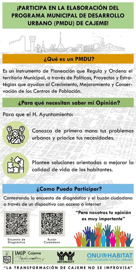 Encuesta Ciudadana para Elaboración del PMDU de Cajeme IMIP Cajeme