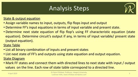 Clocked Sequential Circuit Analysis And Design PPT