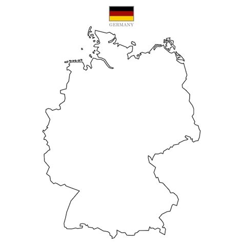 Fondo De Mapa De Alemania Con Estados Mapa De Alemania Aislado Sobre