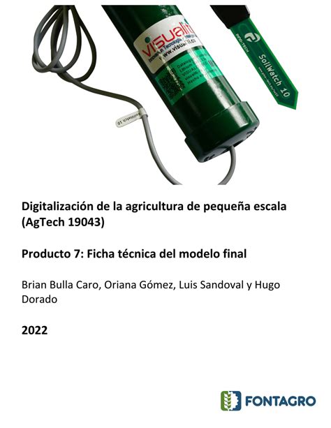PDF Digitalización de la agricultura de pequeña escala AgTech 19043