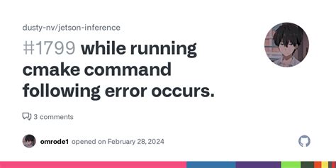 While Running Cmake Command Following Error Occurs Issue 1799