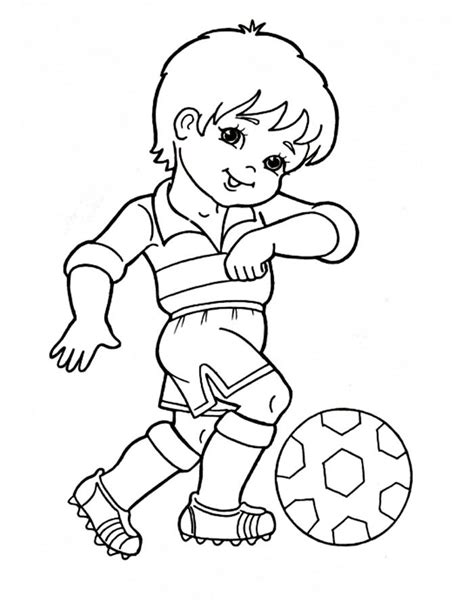 Dibujos para colorear de niños deportistas gratis dibujos para colorear