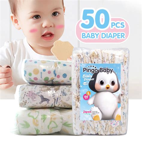 Japan Pingo Baby Diaper 50PCS Tape Pants NB S M L XL XXL XXXL Lazada PH