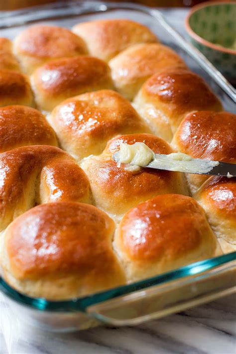 Sweet And Buttery Yeast Rolls Recipe Dishmaps