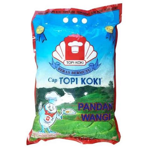 Jual Promo Beras Topi Koki Pandan Wangi Ramos Maknyuss Sumo Anak Raja