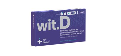 Badanie na witaminę D domowy test na witaminę D samsiezbadaj pl