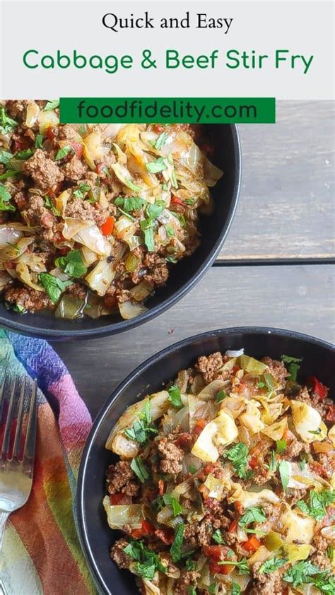 Quick And Easy Beef Cabbage Stir Fry Carne De Res Con Col
