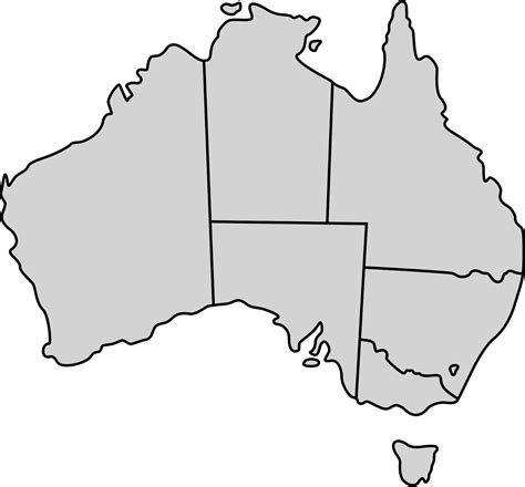 File Australia Map States Simple Svg Clipart Best Clipart Best