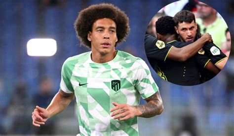 La única cosa buena es que no estará Santi Giménez Axel Witsel