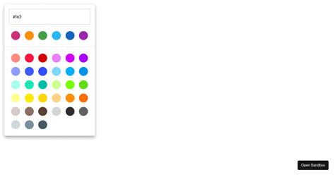 Color Picker Codesandbox