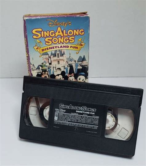 Disney Sing Along Songs Disneyland Fun Vhs With Microphone Rytequest
