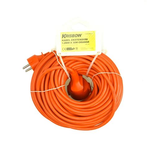 Jual Kabel Ekstensi Krisbow Kabel Ekstension Colokan Listrik 30 Meter