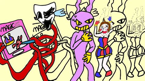 Drawing JAX POMNI Naked Because Of Gangle S Magic Sketchbook THE