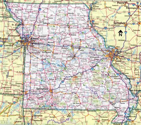 Printable Missouri Map With Counties