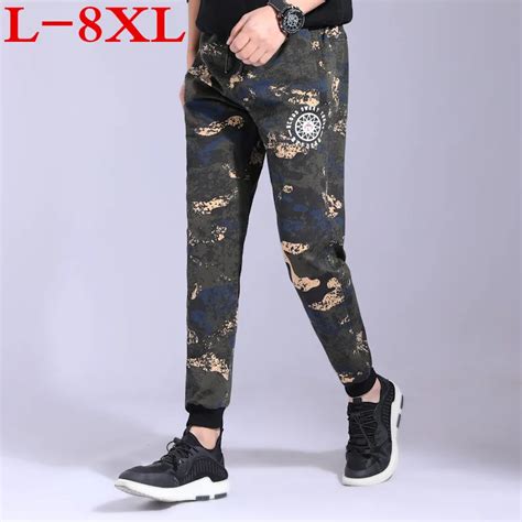 Spring Autumn Plus Size Men S Casual Pants 8XL 7XL Pants Plus Size