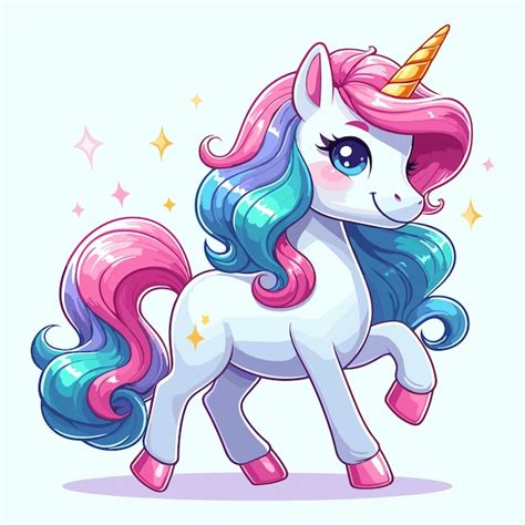 Premium Vector Cute Unicorn Vector Cartoon Illustration