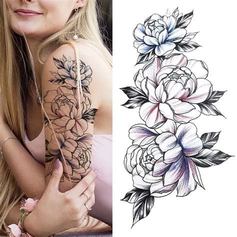 Kit Tatuagem Tempor Ria Serie De Flor Tattoo Fake A Prova D Gua