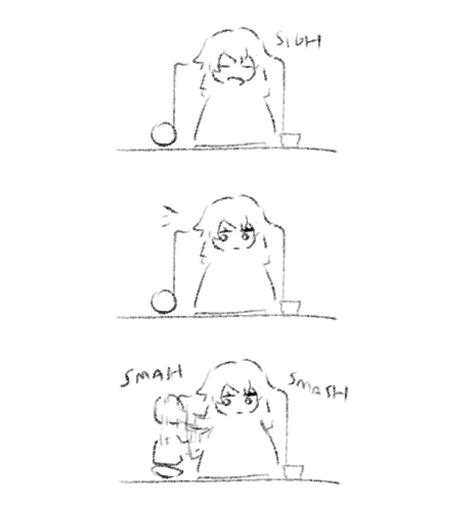 The Sudden Thought Of Themis Using Leon Orb As A Stress Toy Meow
