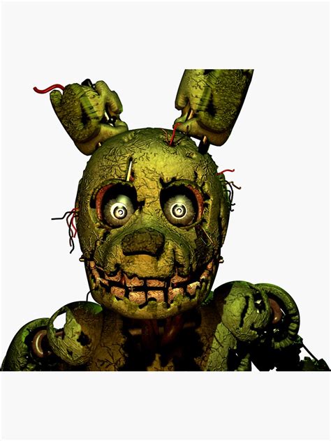FNAF Springtrap Sticker Sticker By Notmywork Redbubble