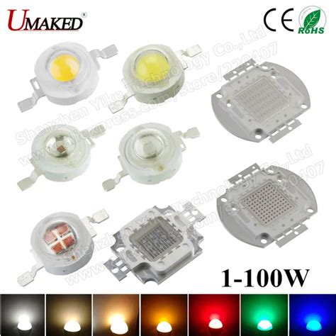High Power LED SMD COB Bulb Chip 1W 3W 5W 10W 20W 30W 50W 100W Warm