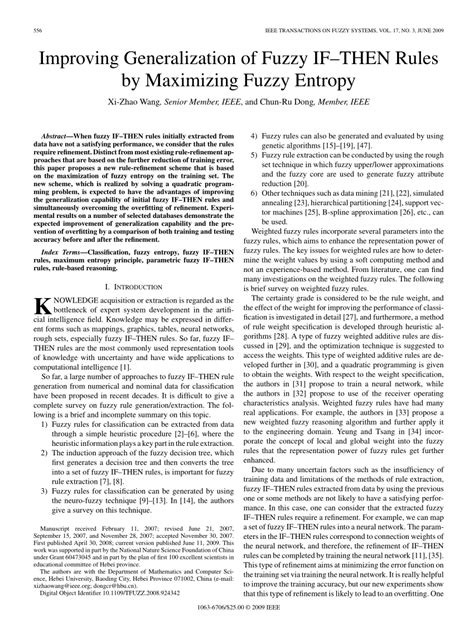 pdf improving generalization of fuzzy if then rules by maximizing fuzzy entropy
