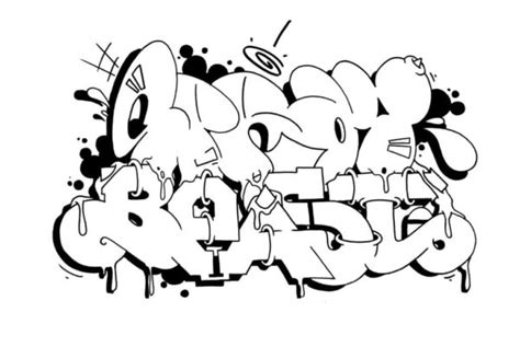 Dibujos de Graffiti para Colorear 100 imágenes para imprimir gratis