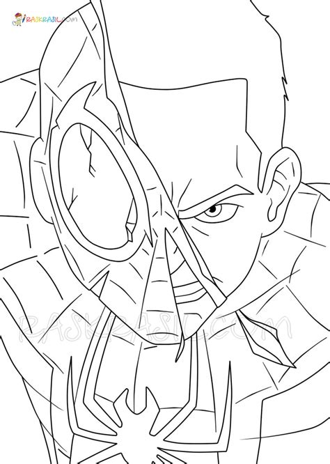 Desenhos De Miles Morales Para Colorir