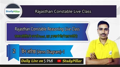 वन आरख venn diagram 1 Reasoning Rajasthan Police Constable