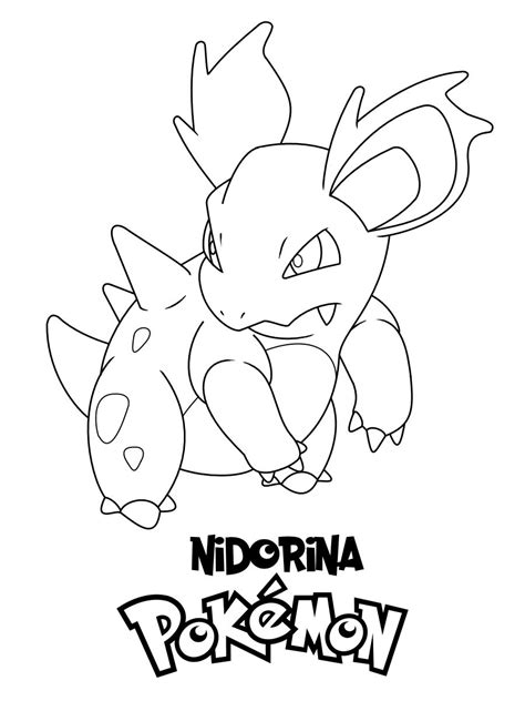 Dibujos De Nidorina Para Imprimir Y Colorear Pokemon
