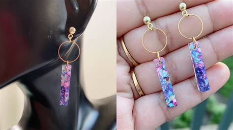 Diy Resin Earrings Simple And Beautiful Earrings Using Uv Resin