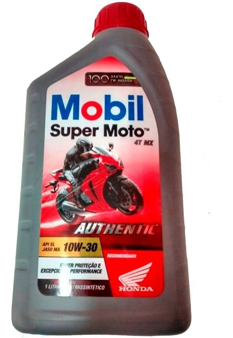 Óleo Super Mobil Honda Authentic 4t 10w30 1l Semi Sintético R 36 00