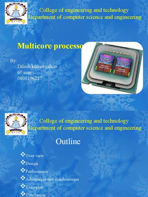 multicore processor college of engineering and technology department of computer science and