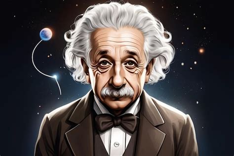 Ilustración de Albert Einstein Imagen Premium generada con IA