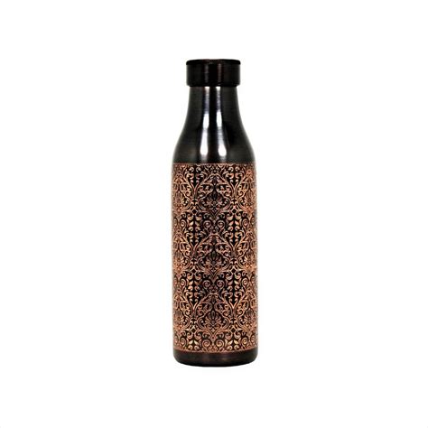 1000 ML Copper Water Bottle Etching Antique At Rs 525 Piece In