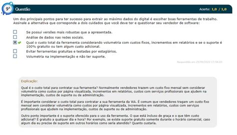 Data Driven Marketing Simulado Estacio 7 Marketing Digital