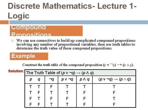 introduction discrete discrete mathematics lecture 1 logic what