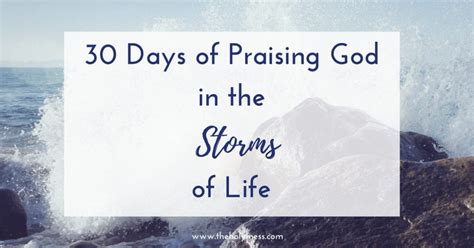 30 Bible Verses To Praise God In The Storm Free Printable