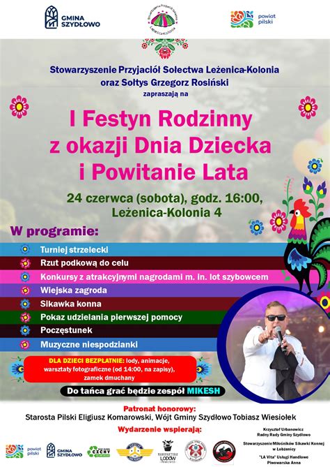 I Festyn Rodzinny z okazji Dnia Dziecka i Powiatanie Lata UG SZYDŁOWO