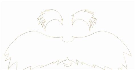 Lorax Mustache Printable