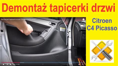 Demontaż tapicerki drzwi Citroen C4 Picasso I YouTube