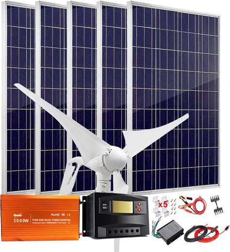 Kit de Panneau Solaire kit d éolienne à Panneau Solaire 900 W avec